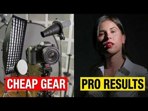 PRO STUDIO PORTRAITS On A CHEAP KIT LENS And ONE FLASH!