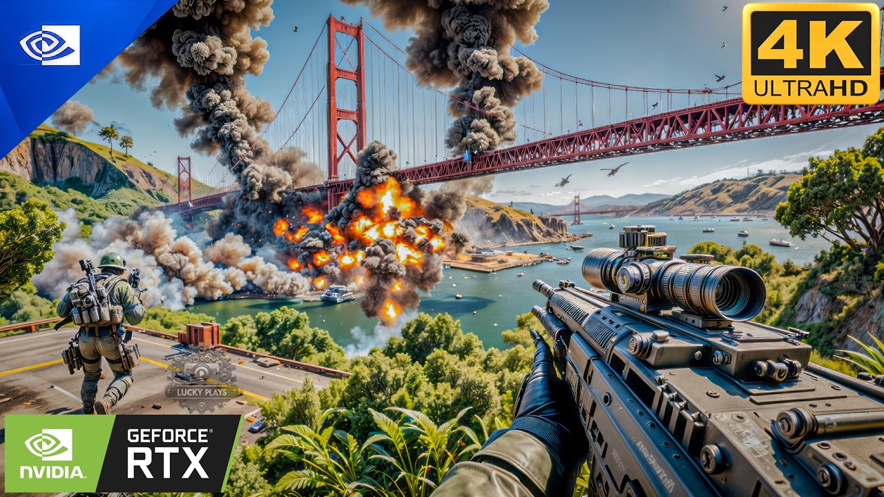 San Francisco bridge collapse (PC) Immersive Ultra Realistic Gameplay ...