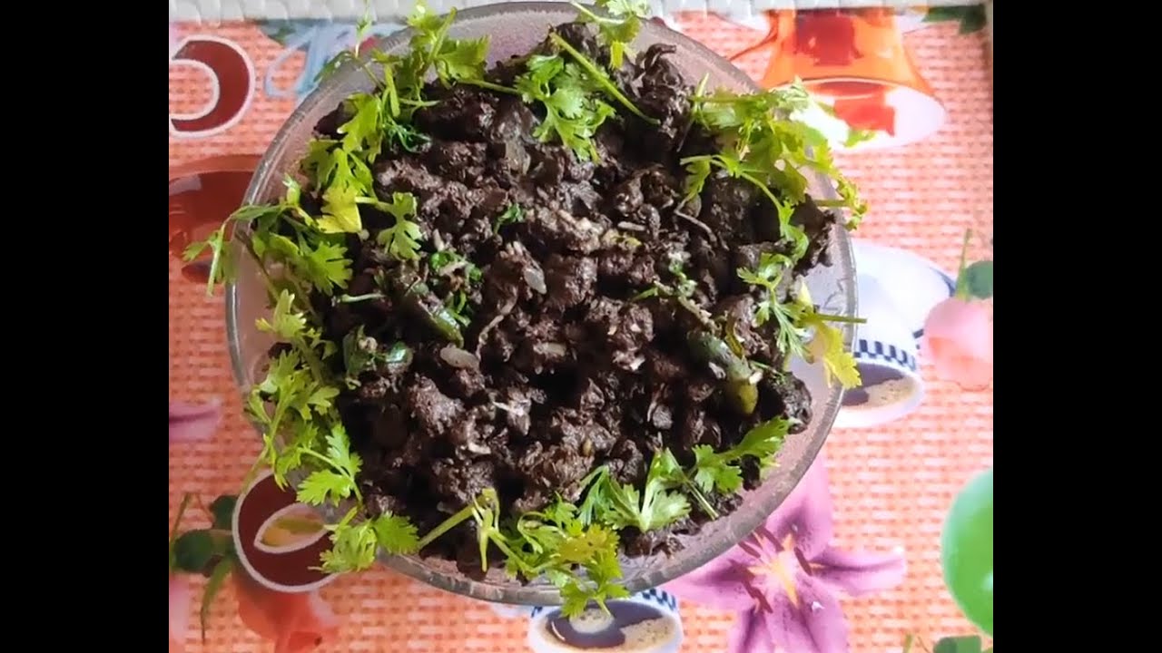 Traditional Goat Blood Fry - YouTube