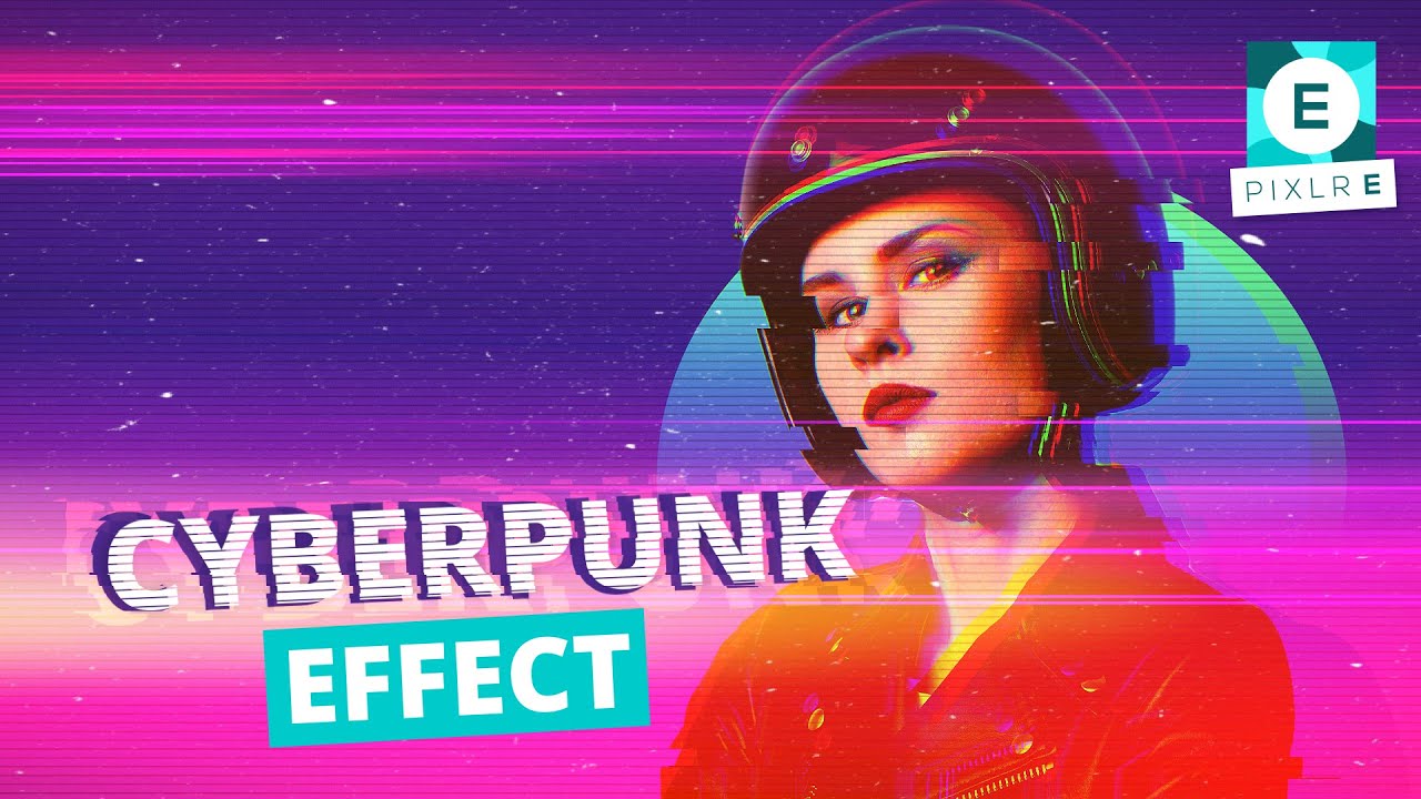 Cyberpunk Glitch Effect in Pixlr E - YouTube