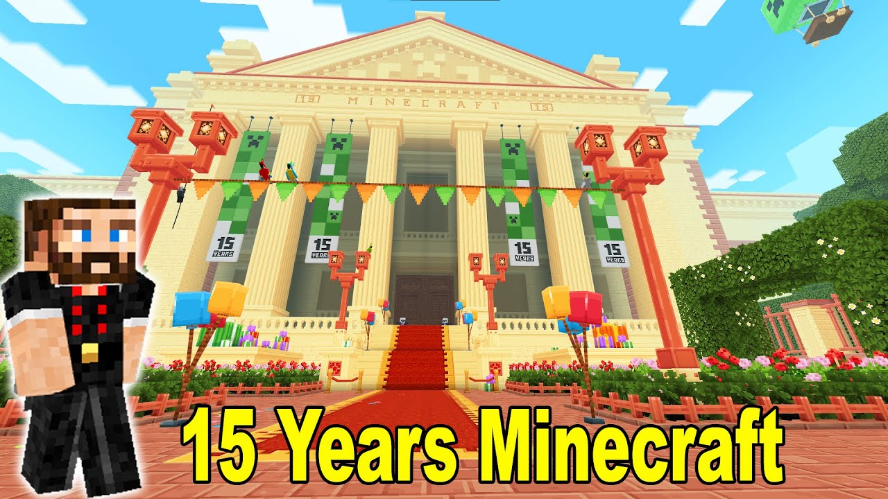 Celebrating Minecraft 15Th Birthday Playing A Cool New Map - YouTube