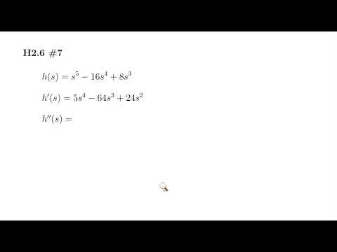 Using Power Rule to Find the Second Derivative - MTH 109 H2.6 #7 (Fall ...