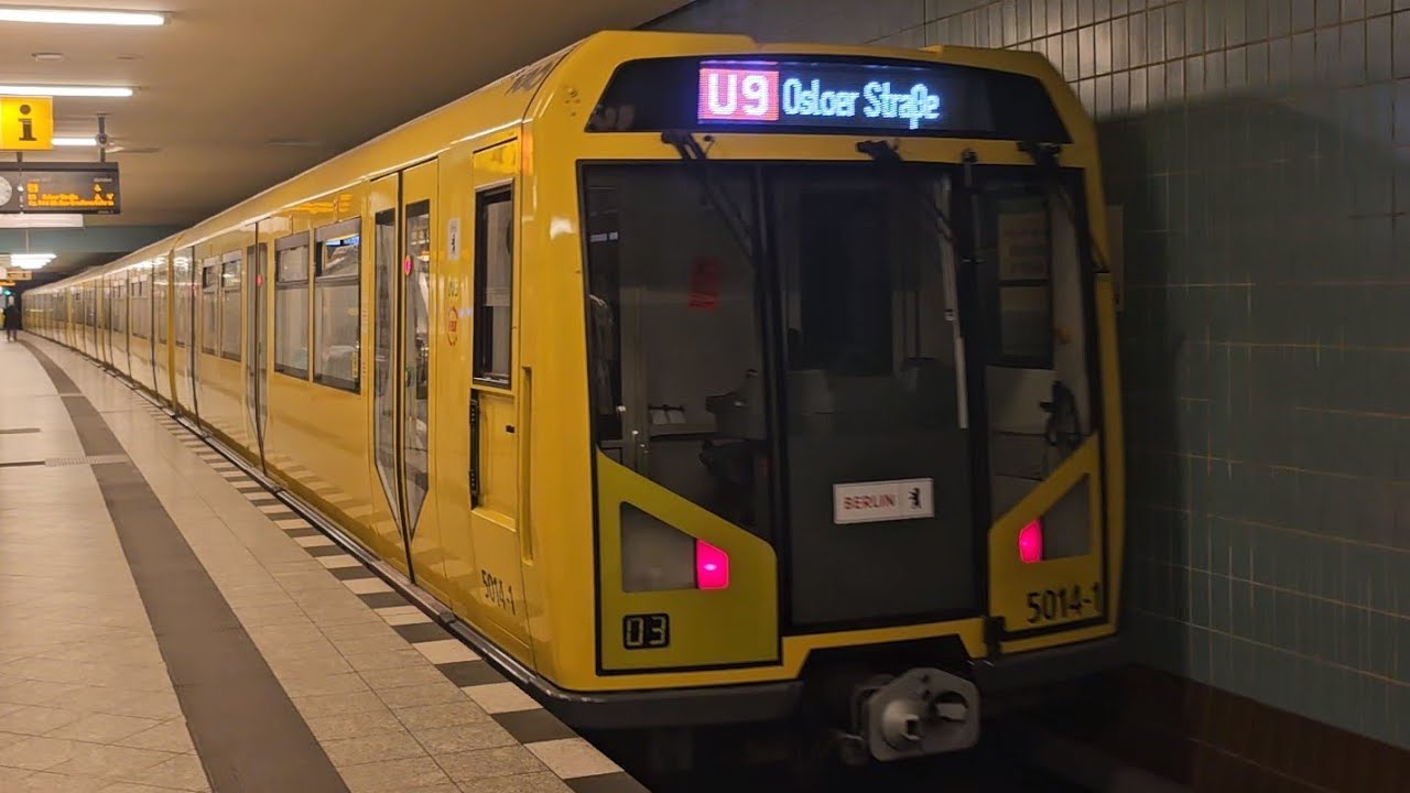 U-Bahn Berlin Bahnhof Leopoldplatz von der U-Bahn Linie U9 und U6 mit ...