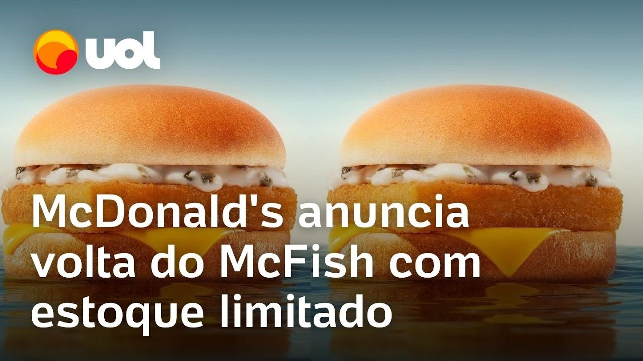 McFish voltou: McDonald's anuncia volta do lanche, mas com estoque limitado e pré-venda - YouTube