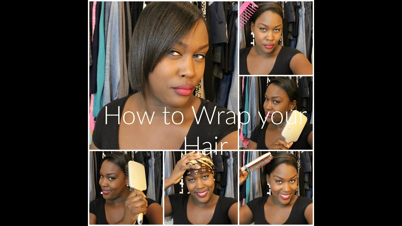 HAIR | How to wrap and un-wrap short HAIR *UPDATE* - YouTube