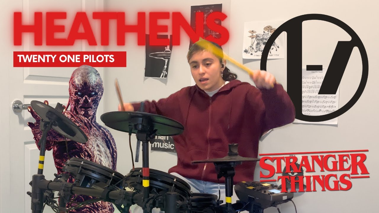 Heathens - Twenty One Pilots x Stranger Things (DRUM COVER) - YouTube