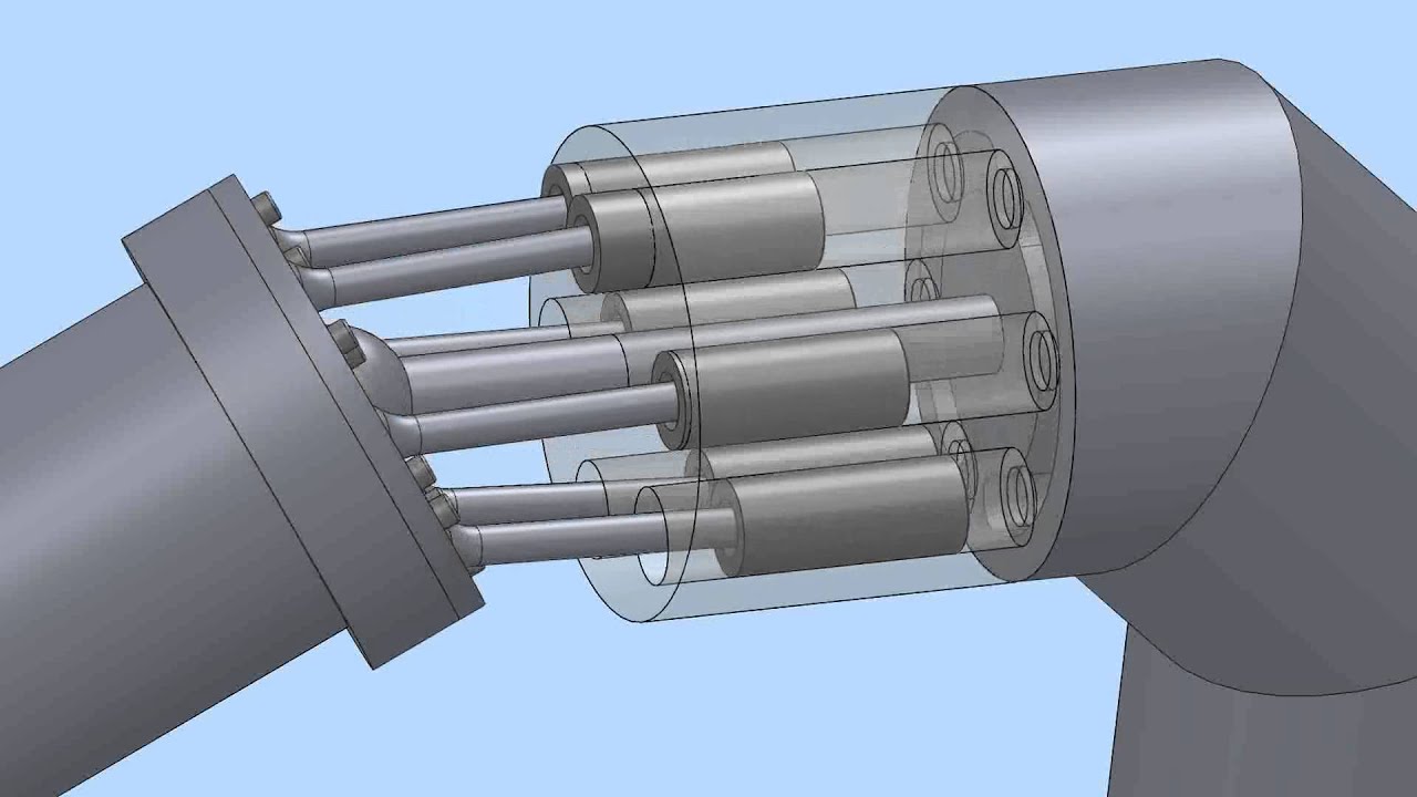 Solid Works Animation Axial Pump. - YouTube