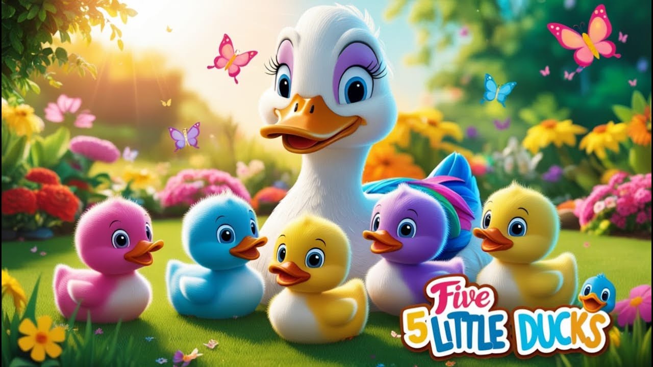 Five Little Ducks | Duck Song for Toddlers | Ducks Dance - YouTube