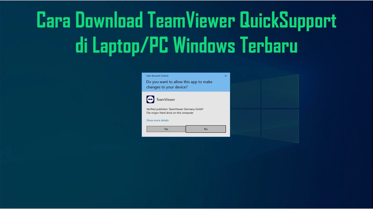 Cara Download TeamViewer QuickSupport di Laptop/PC Windows Terbaru ...