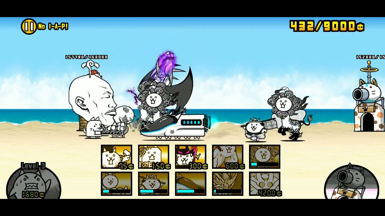 The Battle Cats POP all stages 9.3k+ score - YouTube