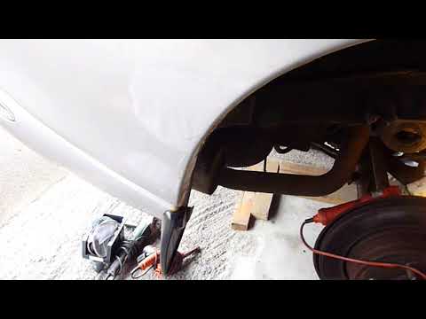 XK8 rear wheel arch - YouTube