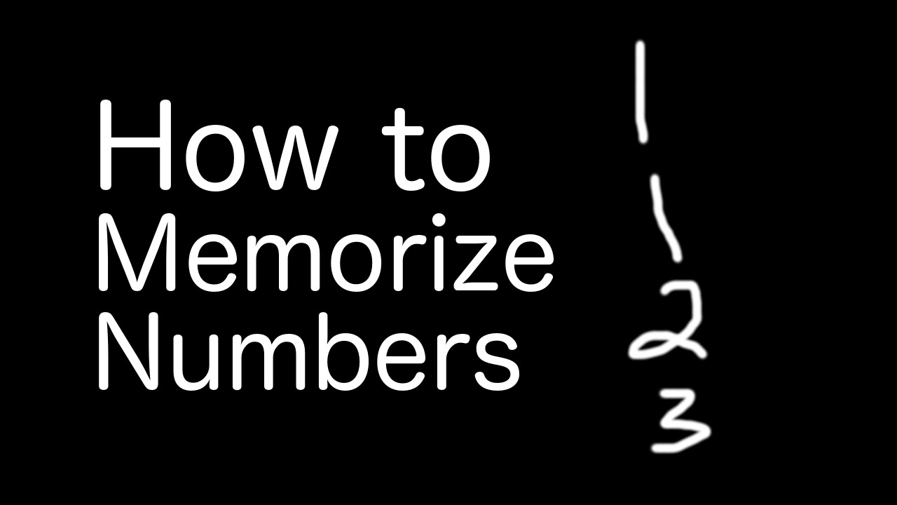 Memorize Numbers Quickly And Easily YouTube memorize-numbers-quickly-and-easily-youtube