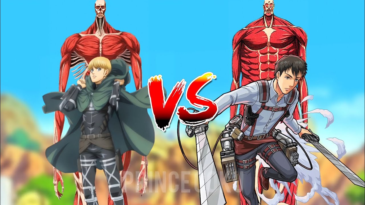 Armin Colossal Titan vs All Abnormal Titans, Ymir’s Nine & Bertholdt 🔥 ...