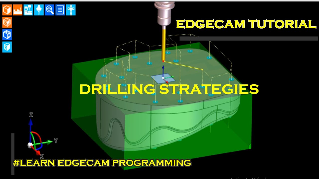 CAM PROGRAMMING: INJECTION MOULD - CORE INSERT - DRILLING FEATURE - YouTube