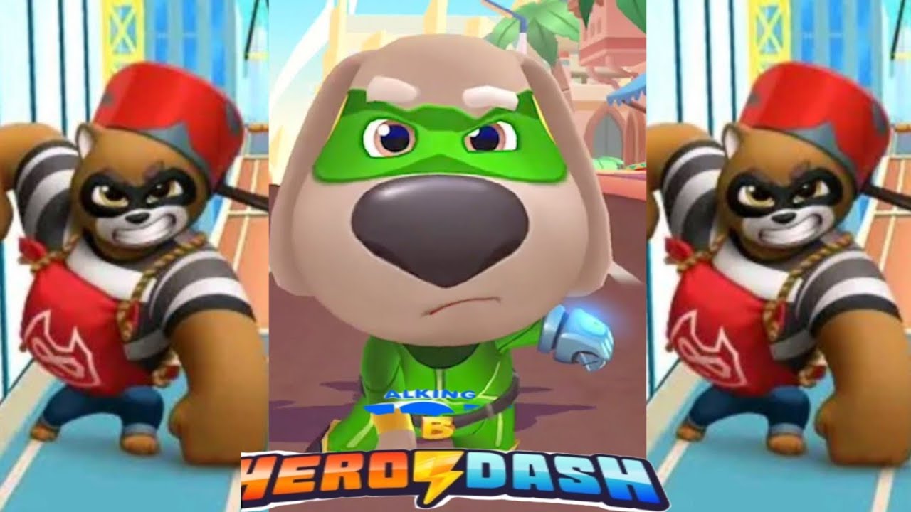 Talking Tom Hero Dash Super Ben || How to save friend Tom hero dash gameplay - YouTube