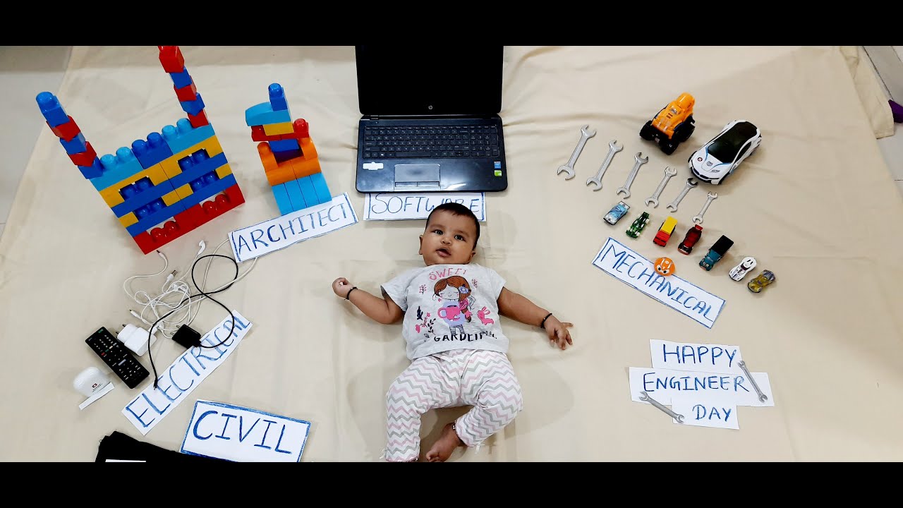 Engineer's Day Baby Photoshoot || Engineer's Day Theme Baby Photoshoot ...