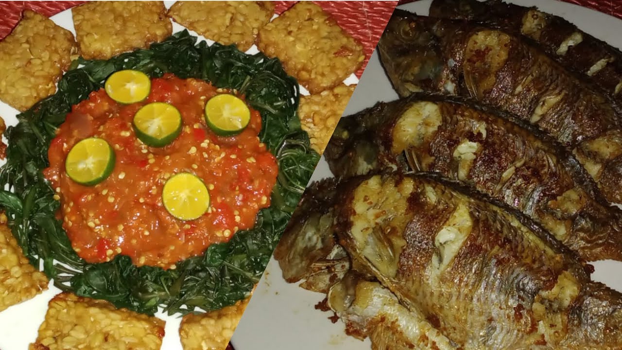 PLECING KANGKUNG DAN IKAN NILA GORENG 👍😍 - YouTube