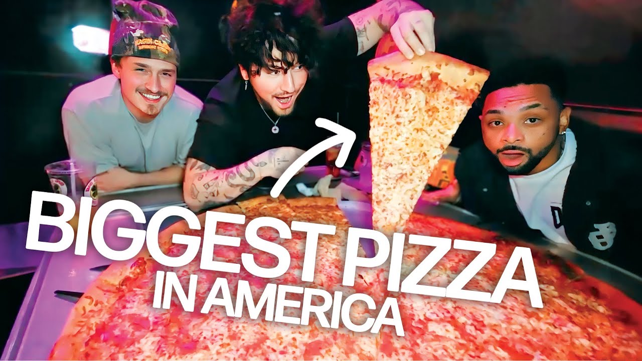 Eating BIGGEST Pizza In America w Friends YouTube eating-biggest-pizza-in-america-w-friends-youtube