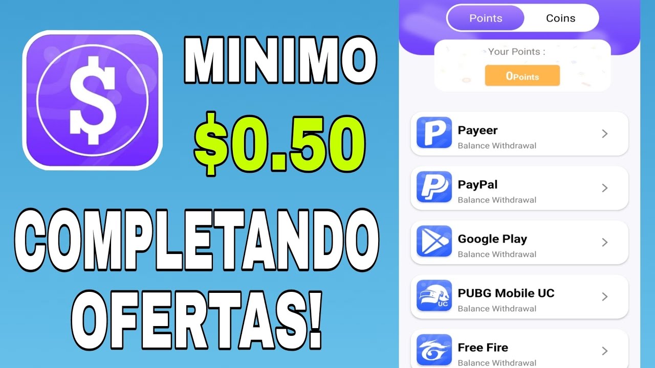COIN UP - Ganhe Dinheiro No PAYPAL e GIFT CARDS - Mínimo $0.50 DÓLAR ...