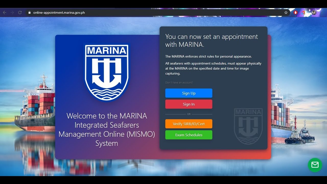 How to Sign Up and Set your SIRB Appointment in MISMO Step by Step ...