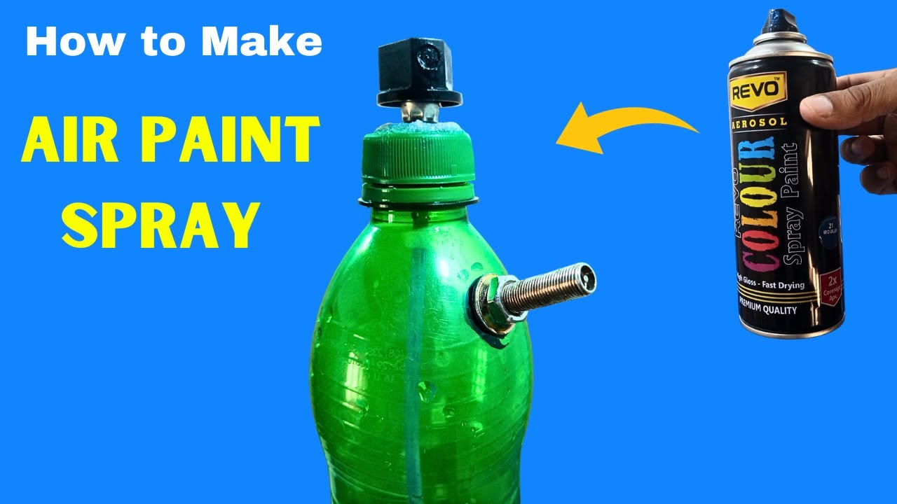 How to Make Air Paint Spray Gun | Making Diy Spray Gun from Plastic ...