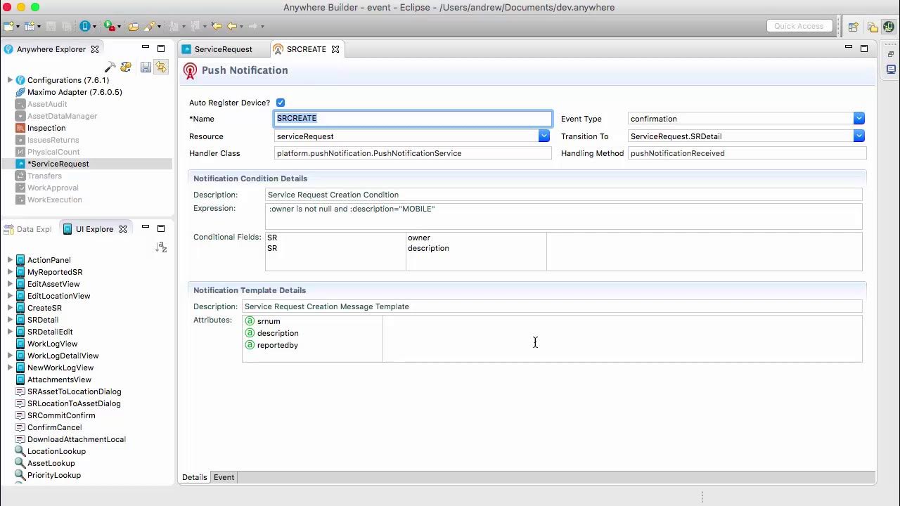 How to Add Push Notifications to IBM Maximo Anywhere | Anywhere Builder | Total Resource ...