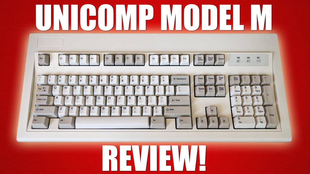 Unicomp Model M Keyboard Review! - YouTube