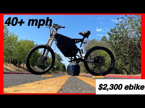 3000w STEALTH BOMBER EBIKE TOP SPEED TEST ( ESTRAPZ ) - YouTube
