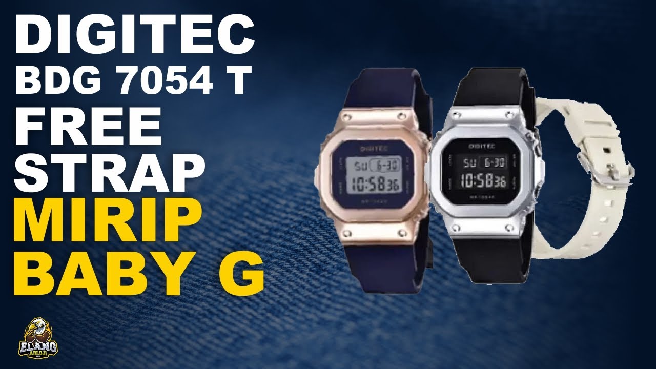 DIGITEC BDG 7054T : JAM DIGITEC FREE STRAP MIRIP BABY G TERBARU (2022 ...