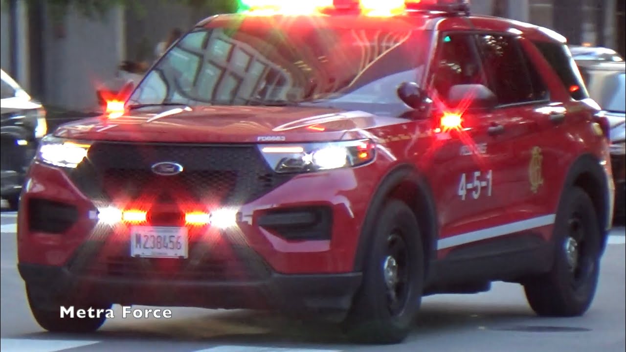 Chicago Fire Dept Field Chief 4-5-1 Responding - YouTube