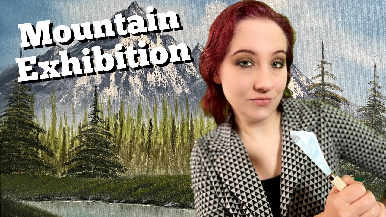 Bob Ross Instructor Paints Mountain Exhibition - YouTube