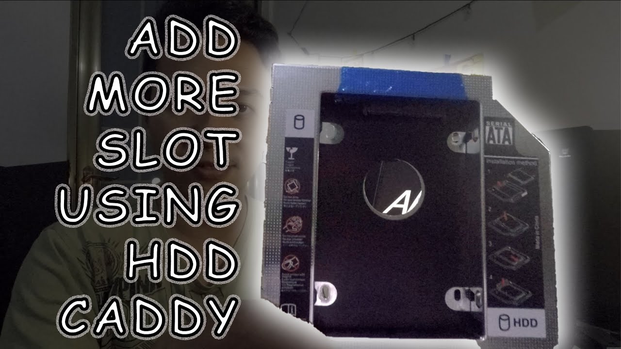 installing a secondary drive using hdd caddy. - YouTube