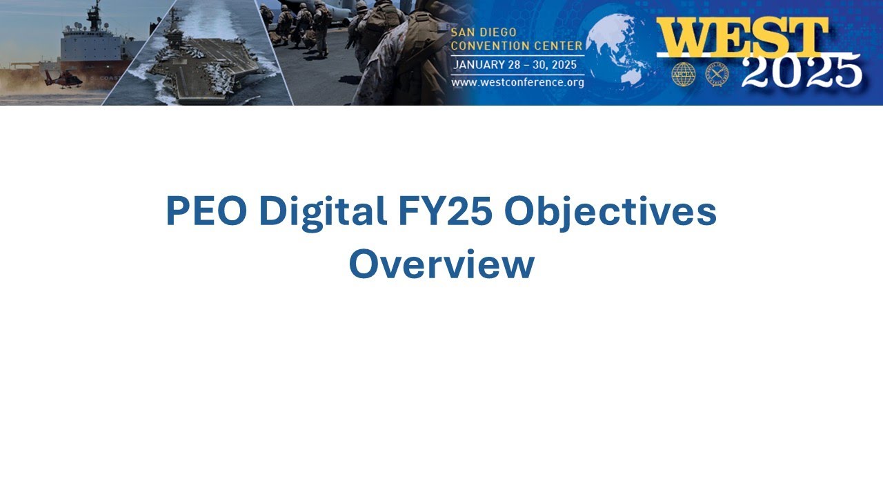 PEO Digital FY25 Objective Overview - YouTube