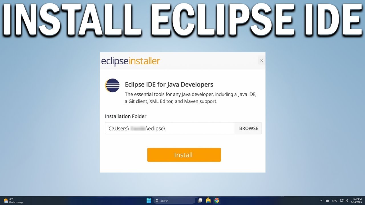 How To Install Eclipse IDE on Windows 11 or 10 - YouTube