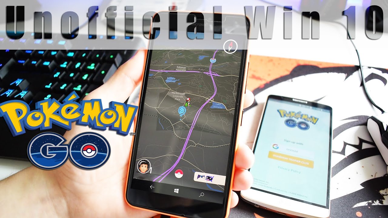 Unofficial Pokemon GO for Windows 10 Mobile - PoGo-UWP - YouTube