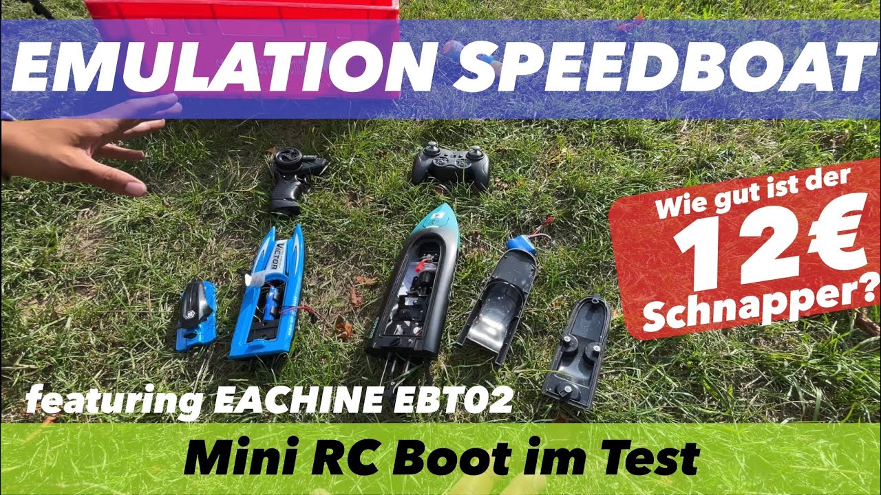 MINI RC Boot im Test- Wie gut ist der 12€ Schnapper!? UNBOXING ...