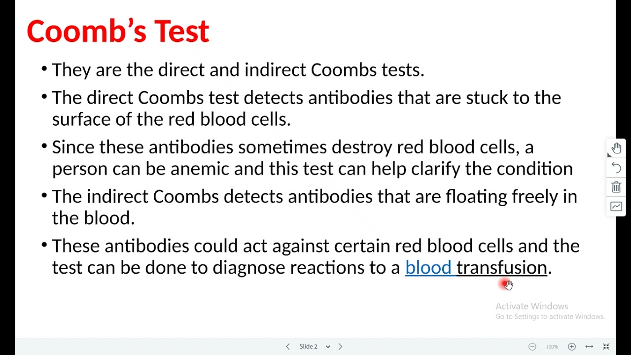 Coomb's Test - YouTube