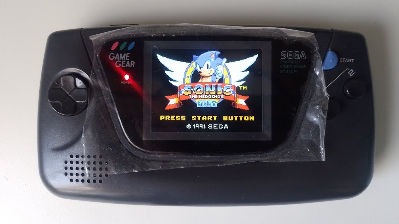 Game Gear completinho com tela IPS, bateria interna recarregável e ...