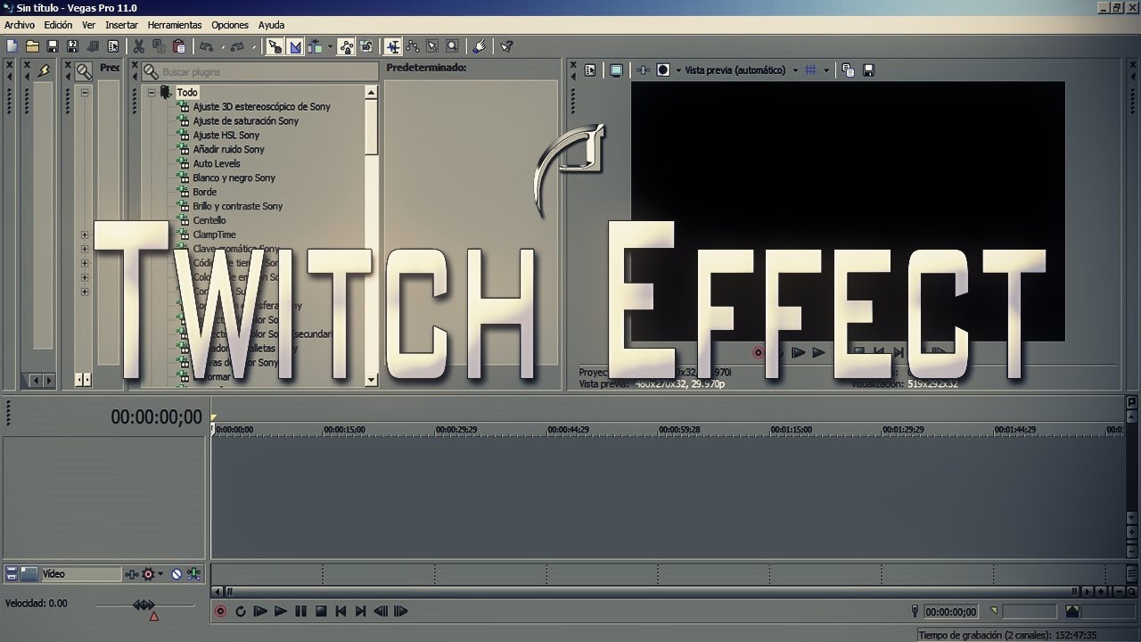Twitch effect Sony vegas - YouTube