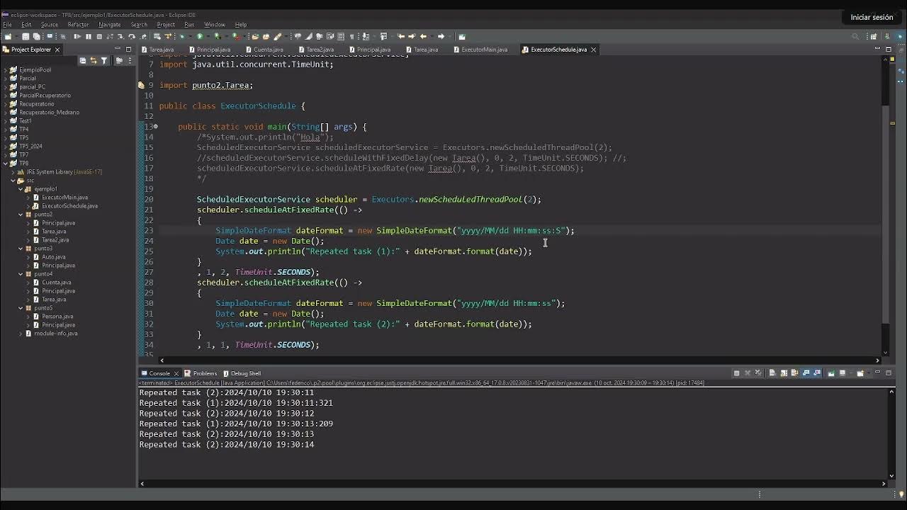 Programación Concurrente (Practica) 10/10/24 - YouTube