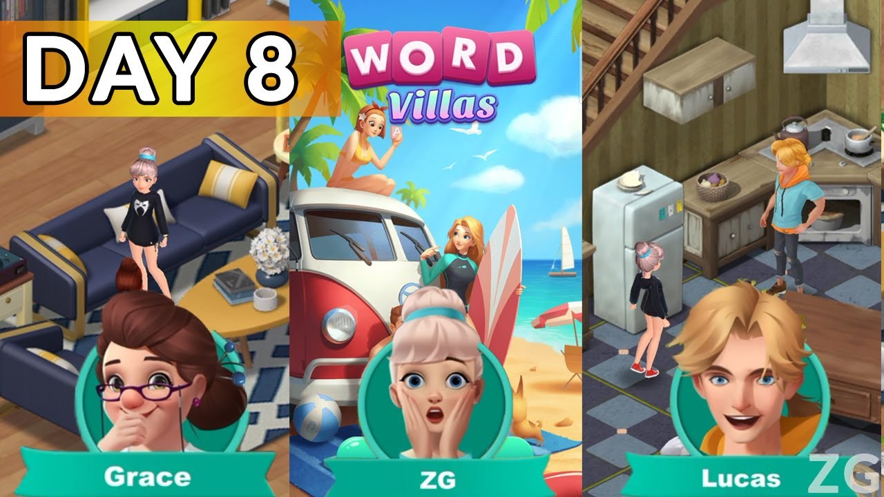 WORD VILLAS GAME | Day 8 "Old Friend" Walkthrough - YouTube