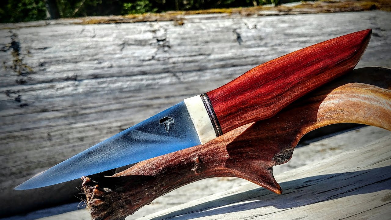 Knife Forged out of Antique Rock Drill Bit from Alaskan Mine - YouTube