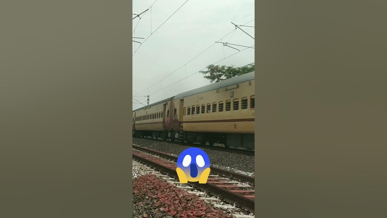 dangerous express train move on back/express train #indianrailways #expresstrain #shorts #india ...