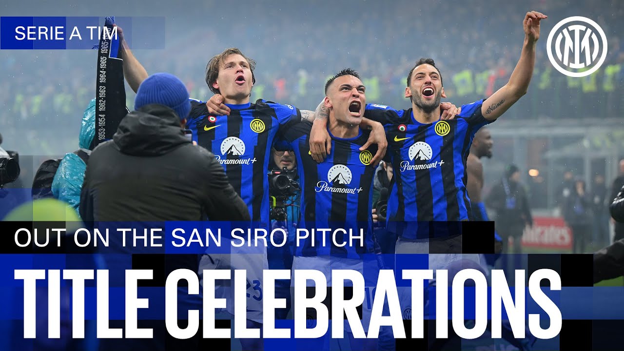 ON FIELD CELEBRATIONS ⭐⭐| MILAN 1-2 INTER ⚫🔵 - YouTube