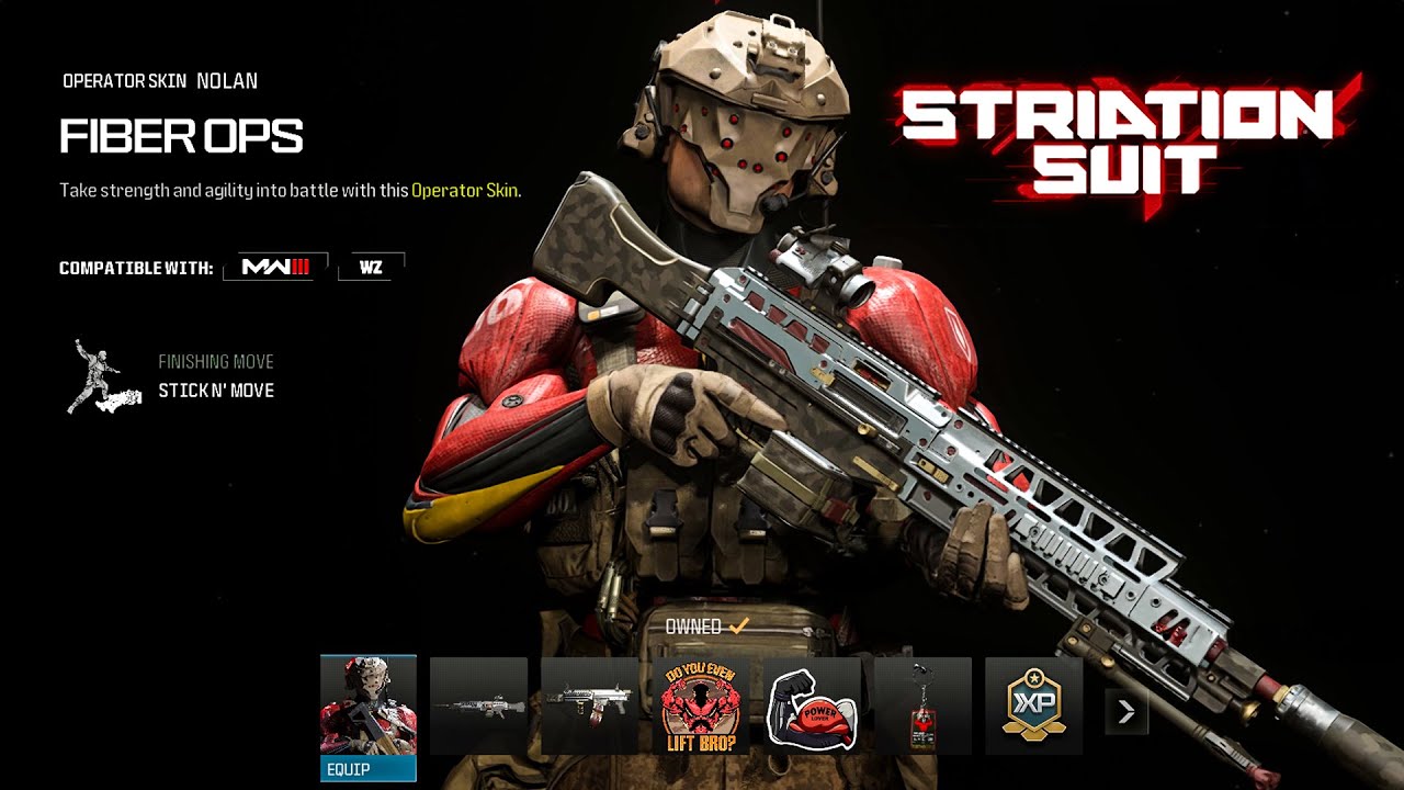 STRIATION SUIT - STORE VIEW - SEASON 2 - MW3 - YouTube