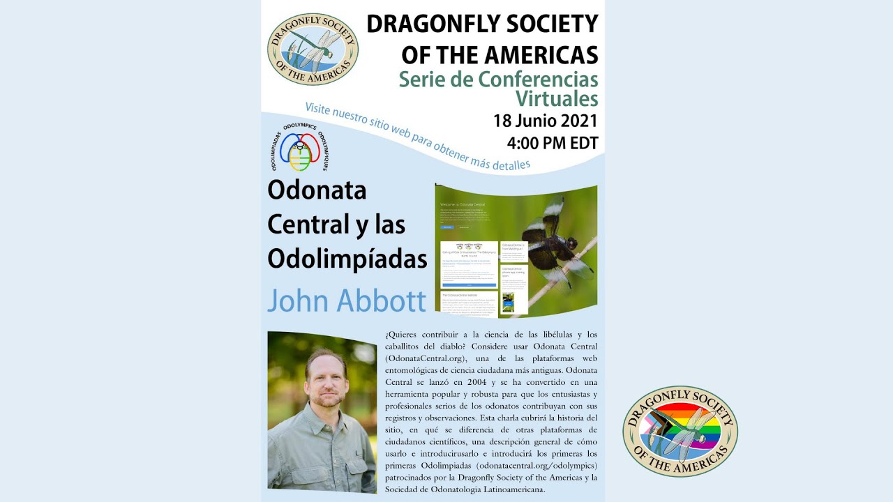 Odonata Central and Odolympics by John Abbott - YouTube