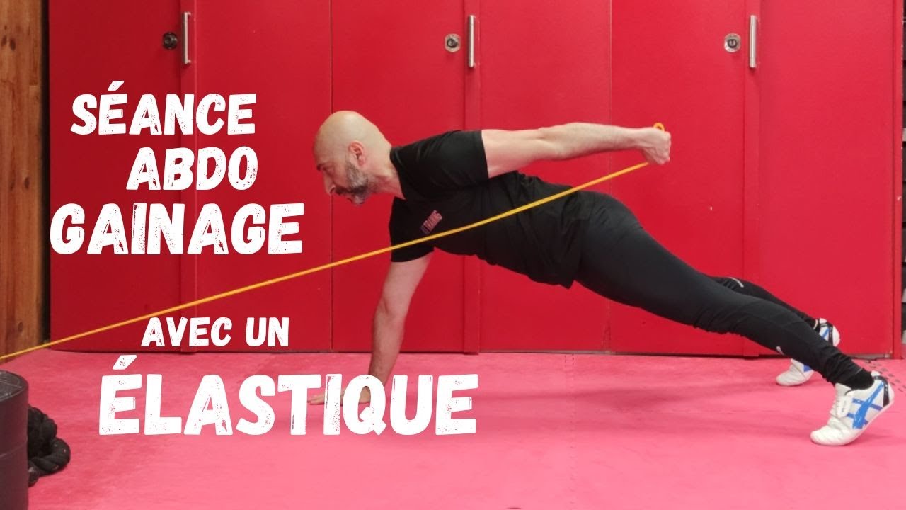 SÉANCE GAINAGE ABDO AVEC UN ÉLASTIQUE POUR UN CORPS BIEN GAINÉ ET ...