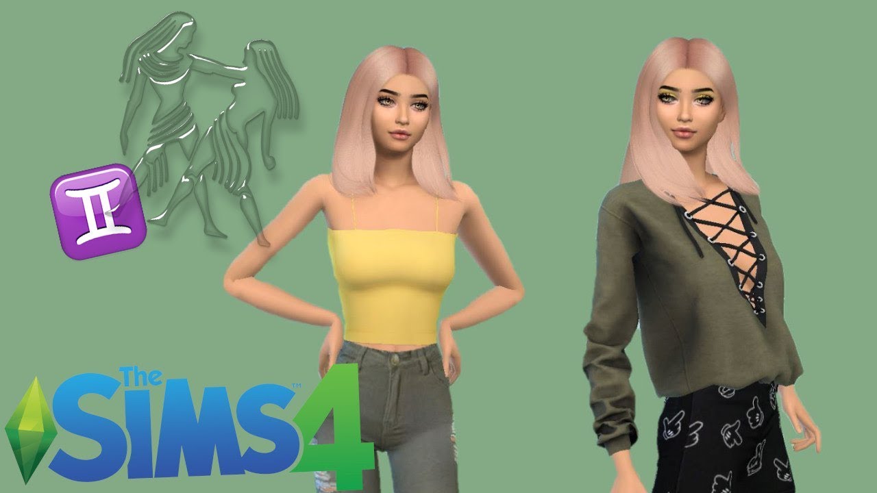Gemma Knight | Gemini Zodiac Sims 4 Create A Sim - YouTube