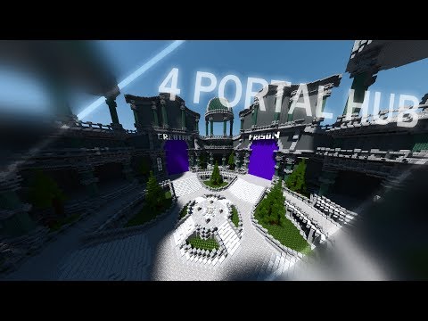 4 PORTAL HUB | [FREE DOWNLOAD] | Minecraft hub | Cinematic - YouTube