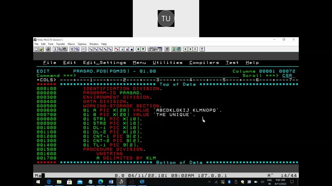 String Unstring Part 2 Mainframe Function Cobol Jcl YouTube string-unstring-part-2-mainframe-function-cobol-jcl-youtube